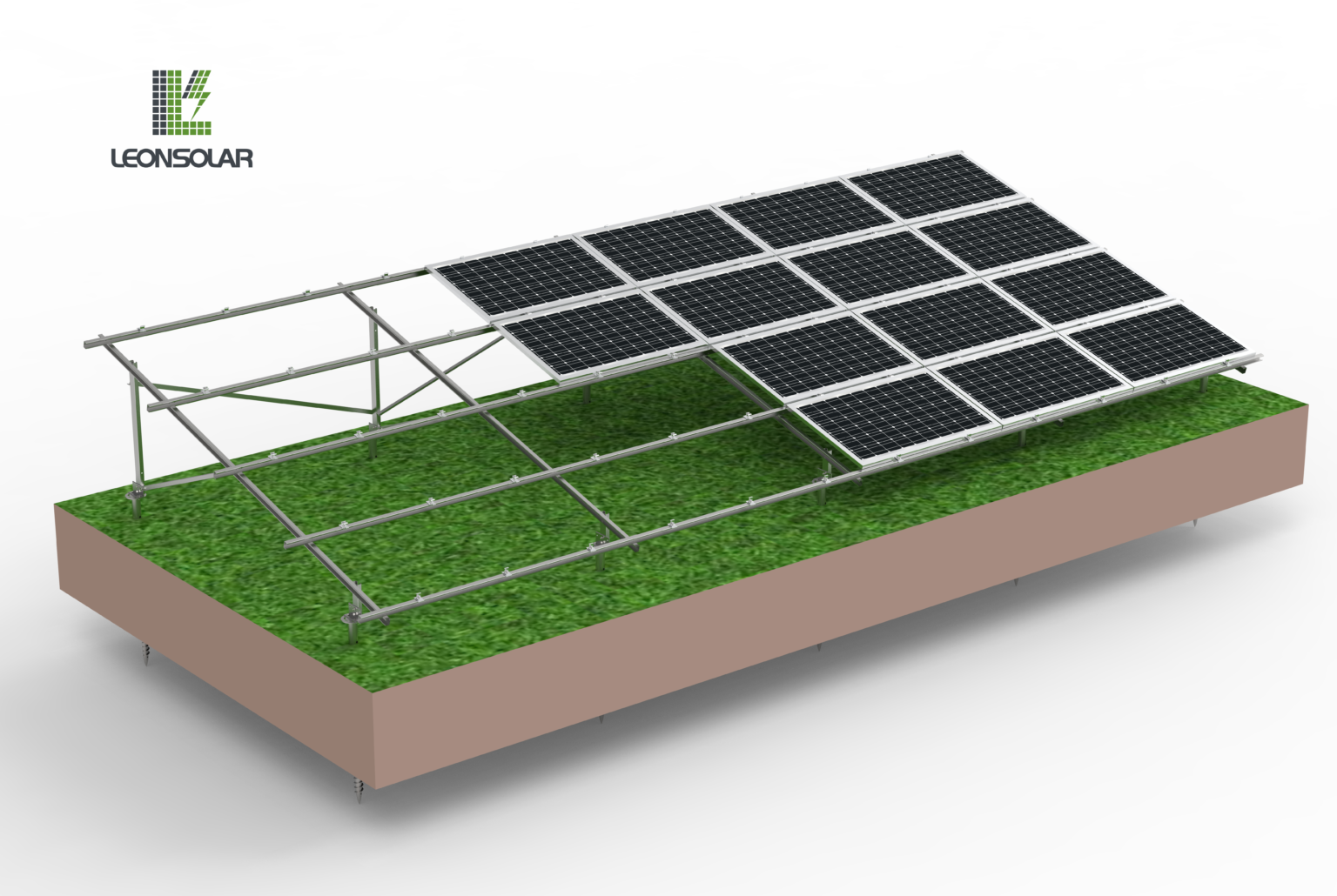 C Shaped Steel Ground PV System